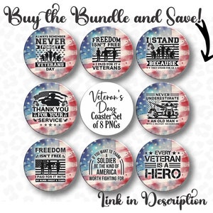 Veteran Car Coaster PNG, Car Coaster Sublimation Design, Veteran's Day ...