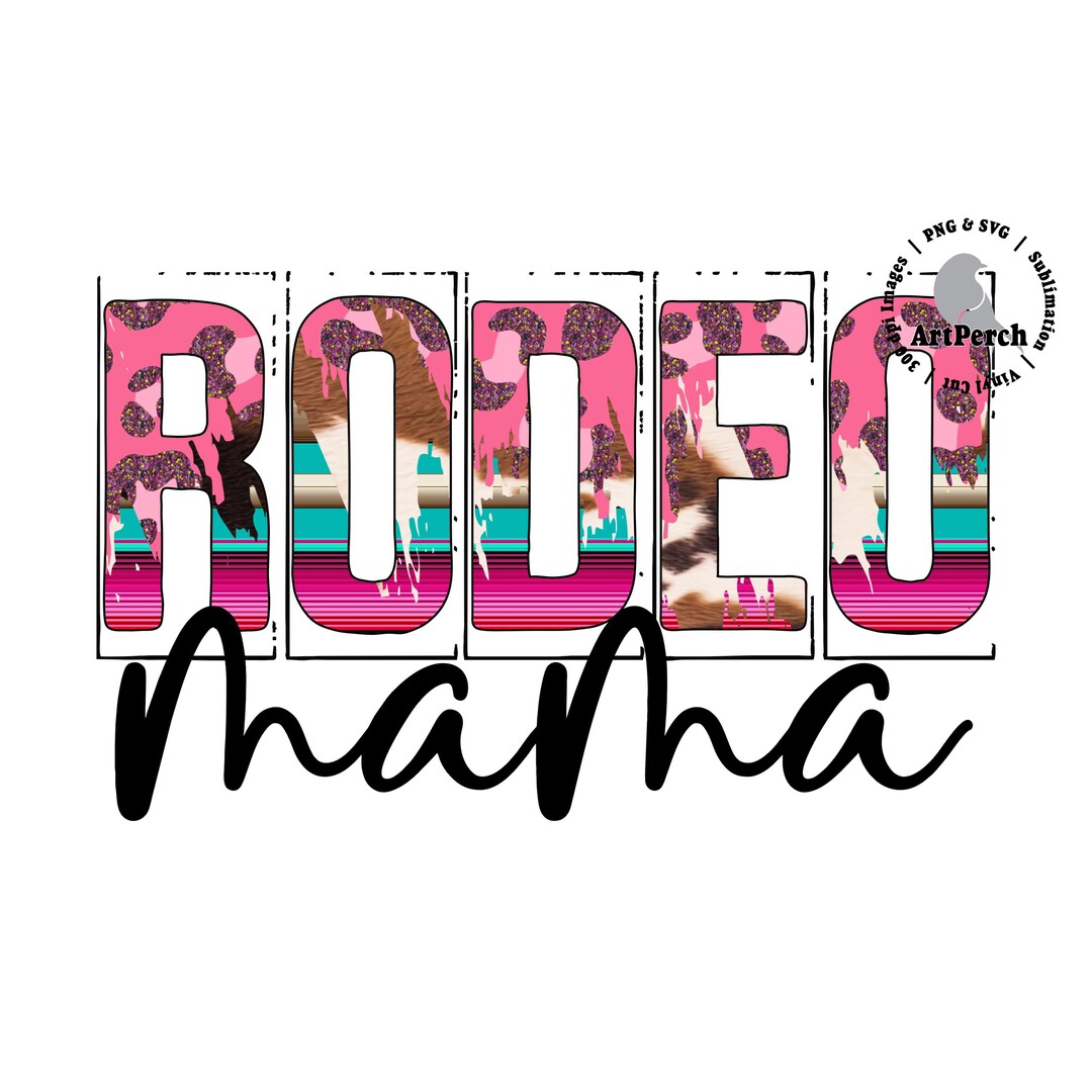 Rodeo Shirt Design, Rodeo Mama PNG, Western Shirt Design, Cowhide ...
