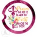 Prayer is the Key Faith Unlocks the Door Car Coaster PNG Sublimation ...