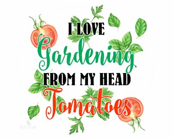 I Love You From My Head Tomatoes Coloring Card: Digital - Etsy