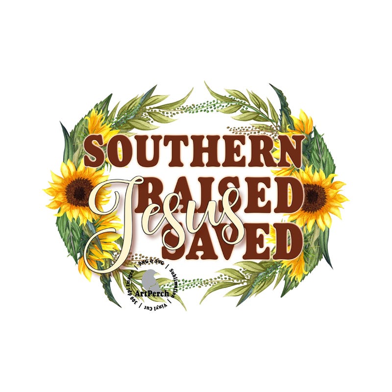 Southern Raised Svg - Etsy