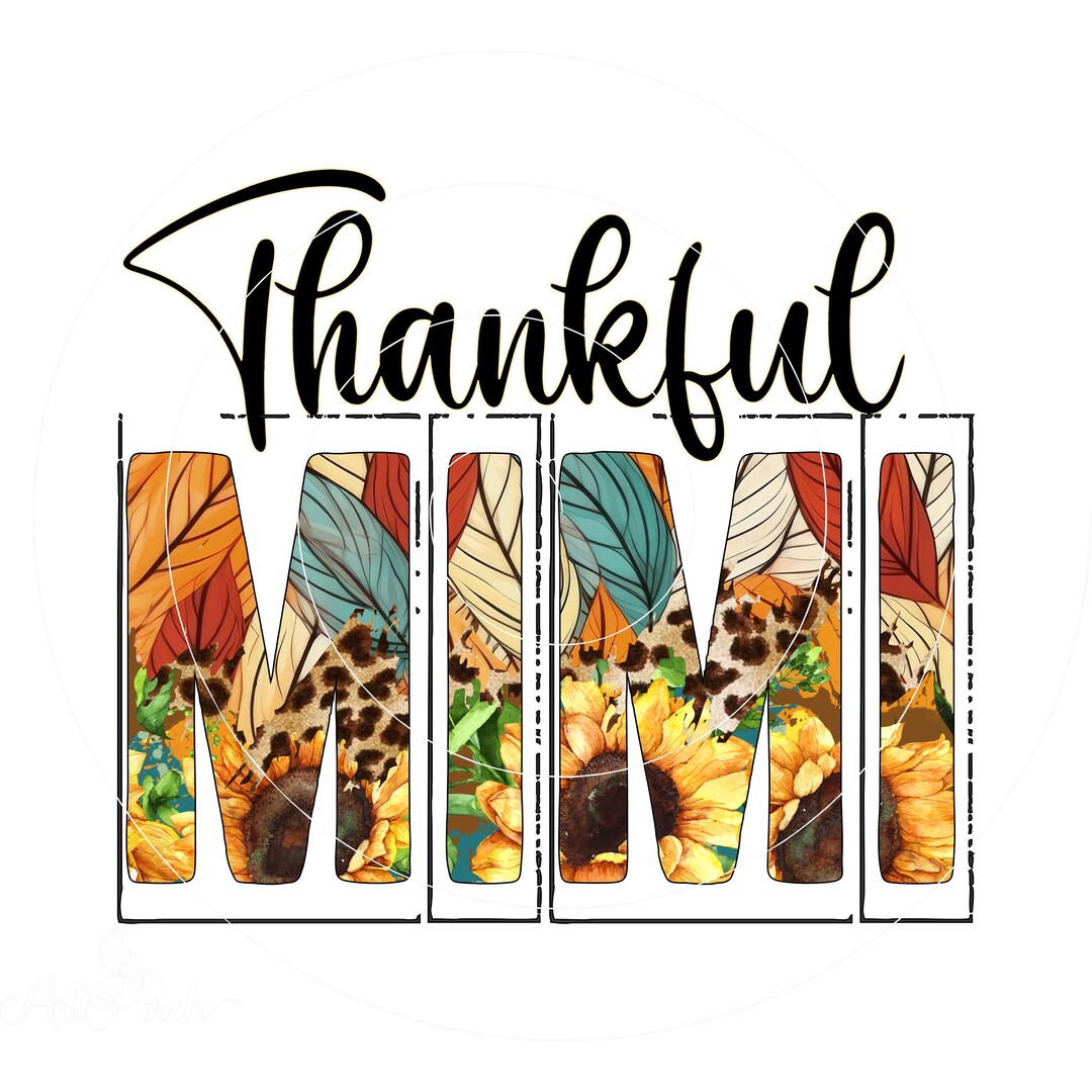 Thankful Mimi PNG, Rustic Fall Sublimation Design, Thanksgiving Shirt ...