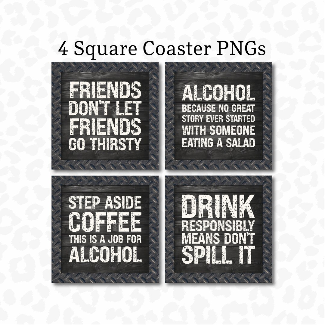 Alcohol Coaster PNG, Industrial Metal, Square Coaster PNG, Keychain ...