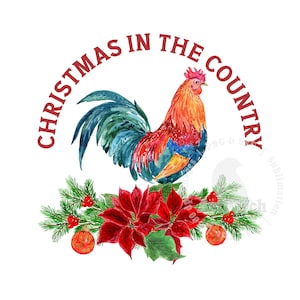 Country Christmas PNG, Christmas in the Country, Sublimation Design ...