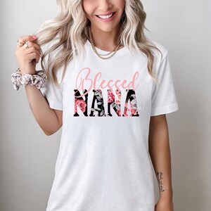 Nana Shirt Design, Blessed Nana PNG, Sublimation Design, Floral Shirt Design, Digital Download ...