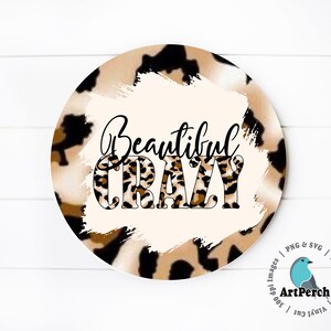 Beautiful Crazy Leopard Print 11 X 11 Round PNG - Etsy