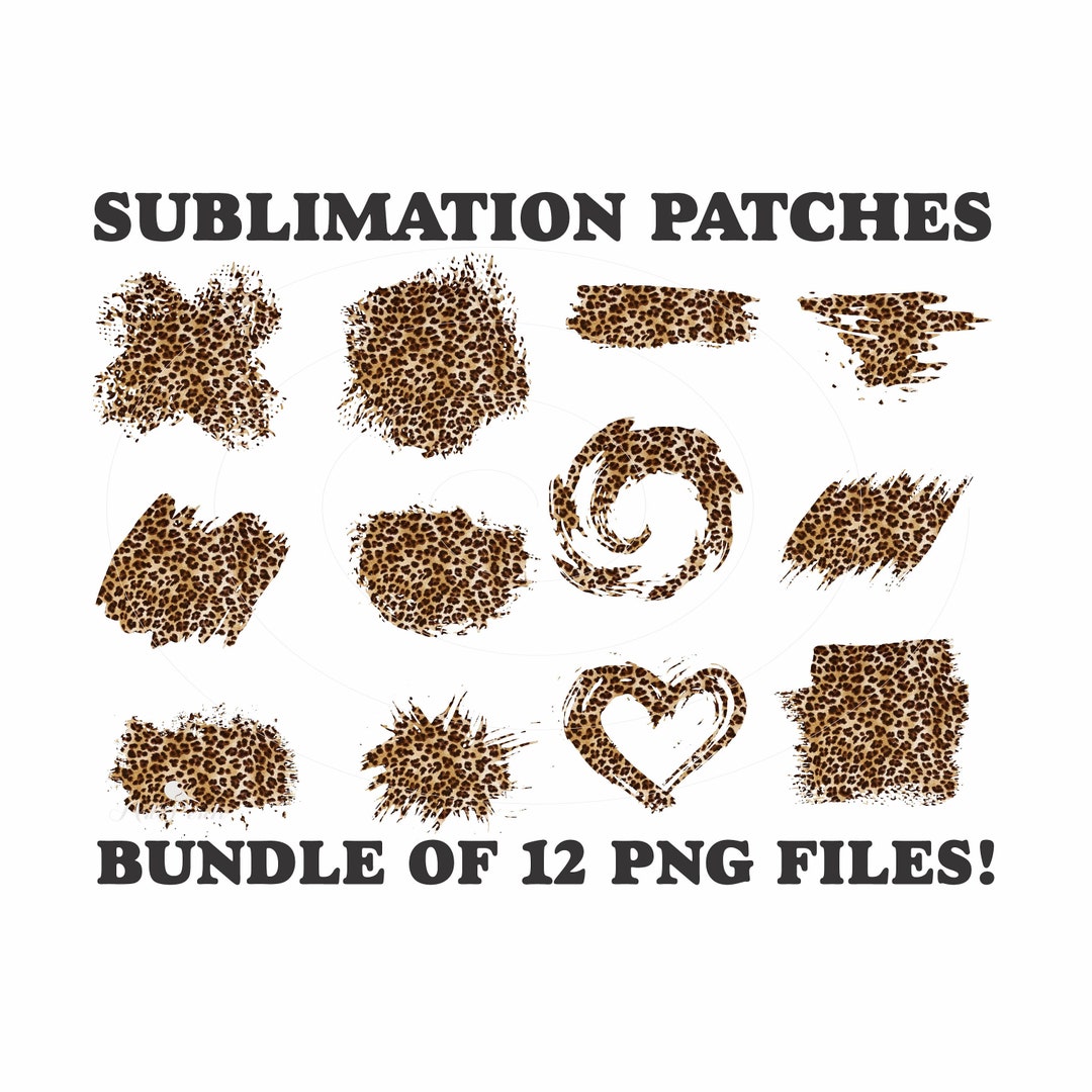 Leopard Print Patch PNG, Shirt Patch PNG, Leopard Print Background ...