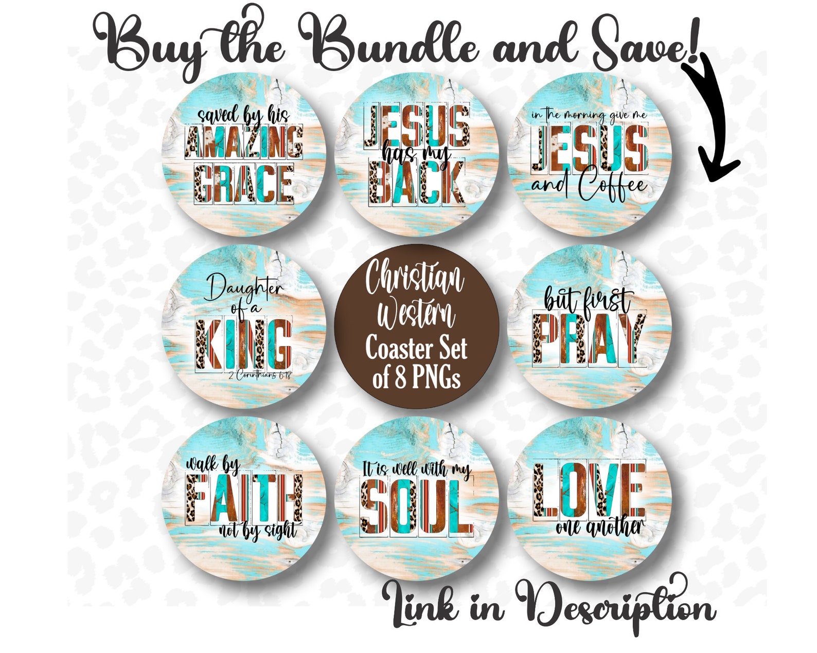Jesus Car Coaster PNG Christian Coaster PNG Sublimation - Etsy