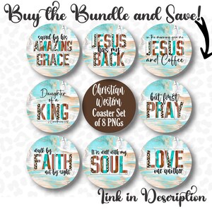 Jesus Car Coaster PNG, Christian Coaster PNG, Sublimation Design, Jesus ...