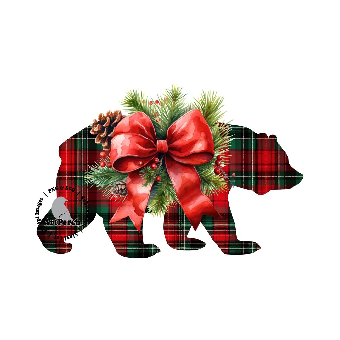 Christmas Bear PNG, Bear Shirt Design, Winter Bear PNG, Christmas Shirt ...