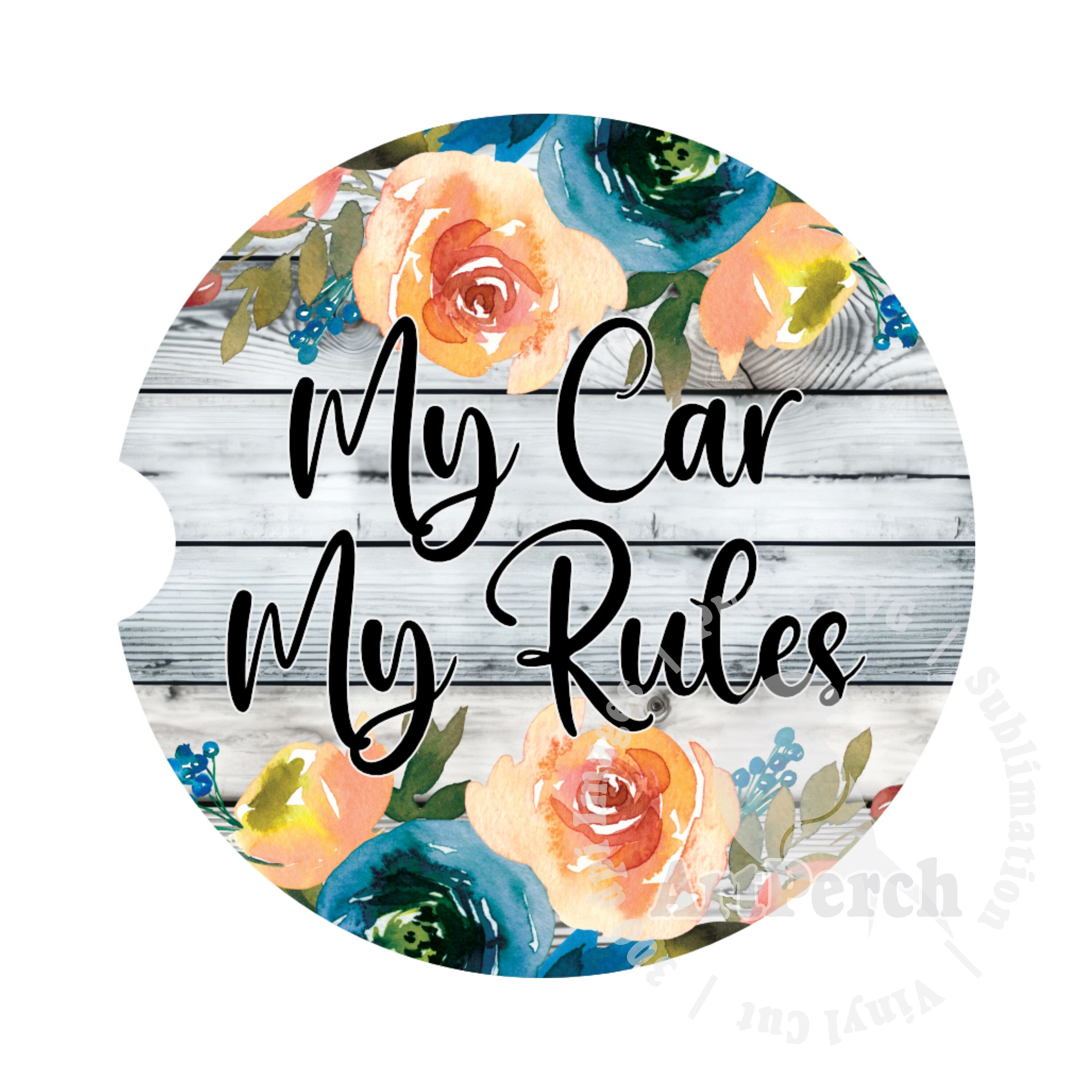 Car Coaster PNG, My Car My Rules, Funny Car Coaster PNG, Sublimation ...