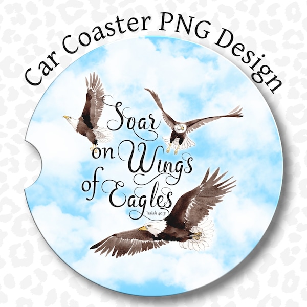Eagle Car Coaster Png - Etsy