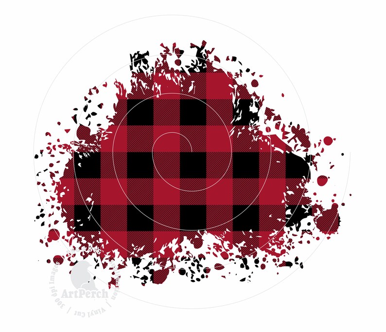 Red Black Buffalo Plaid Sublimation Background Patches by - Etsy