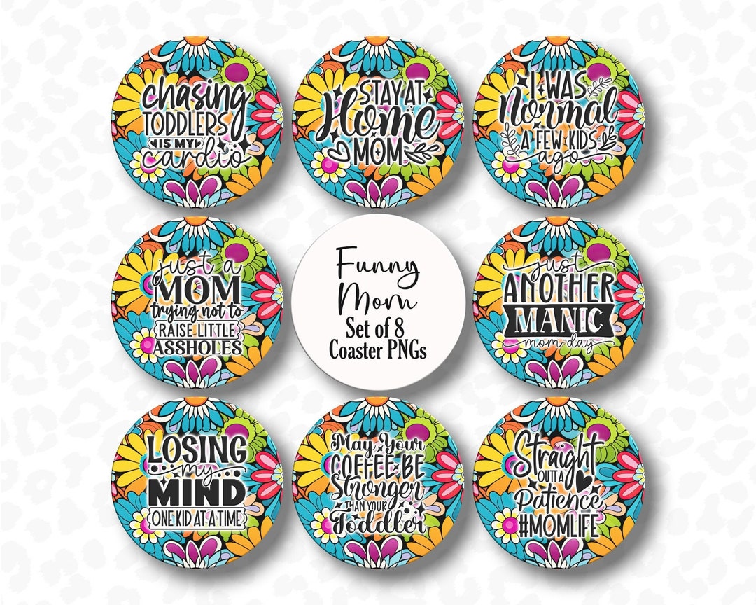Mom Coaster PNG, Mama Car Coaster Design, Sublimation Design, Mother's ...