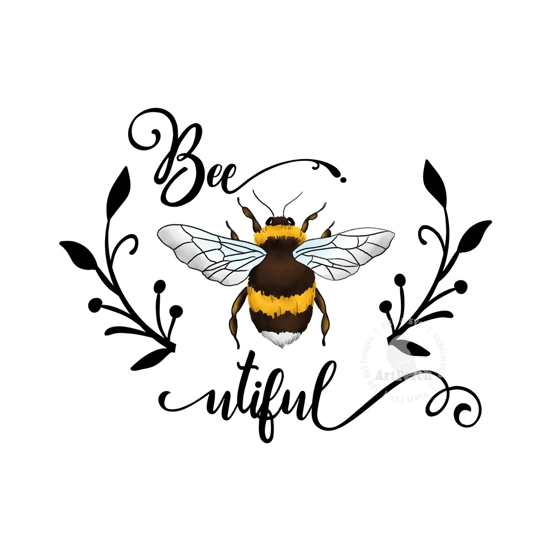 Bee Shirt Design, Beautiful PNG, Honeybee PNG, Sublimation Design, Bee ...