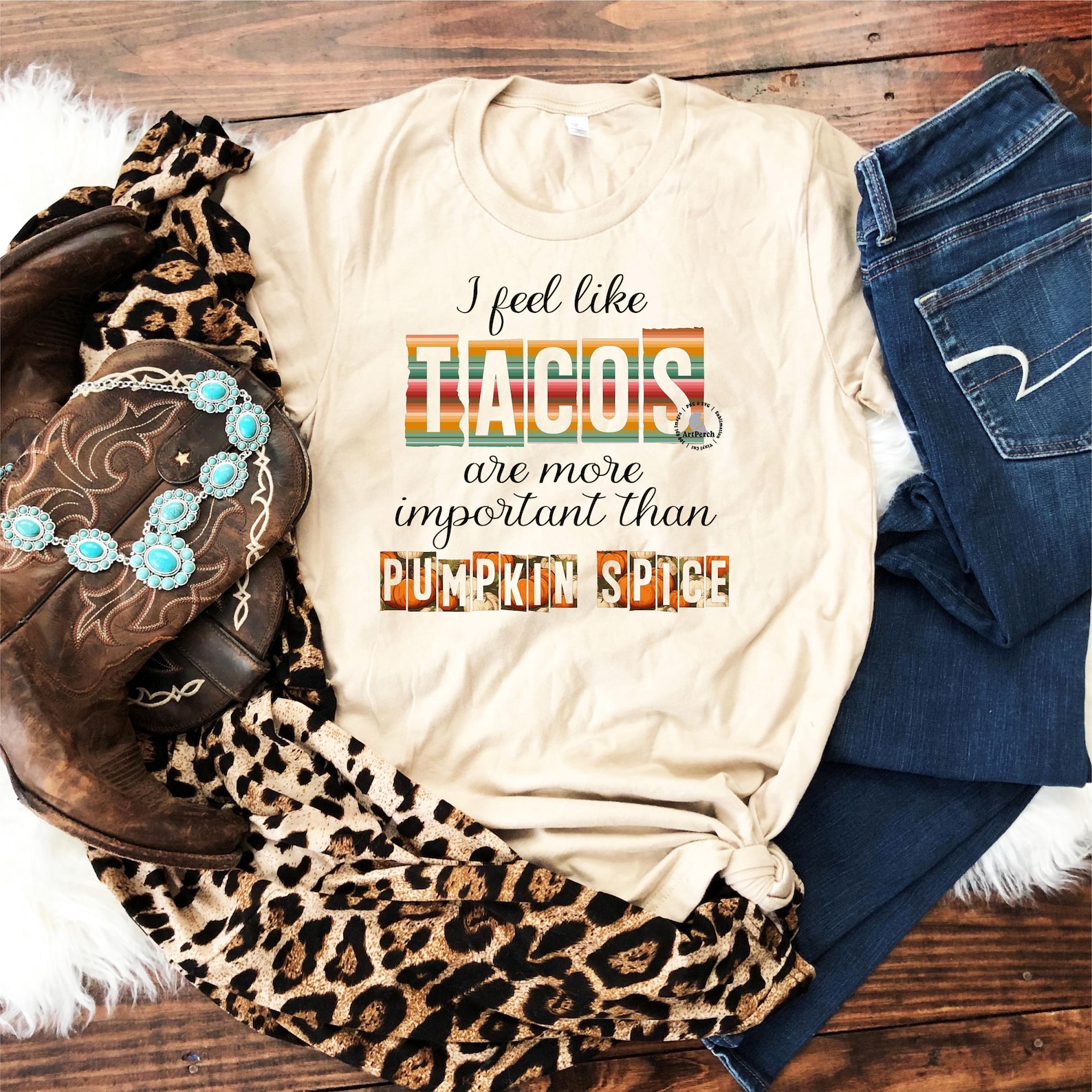 Funny Fall PNG, Tacos Are More Important Than Pumpkin Spice, Taco Shirt ...