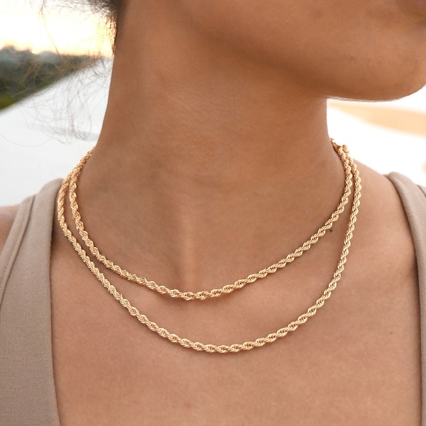 Gold Filled Rope Chains - Etsy