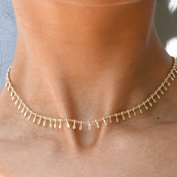 Fringe Choker - Etsy