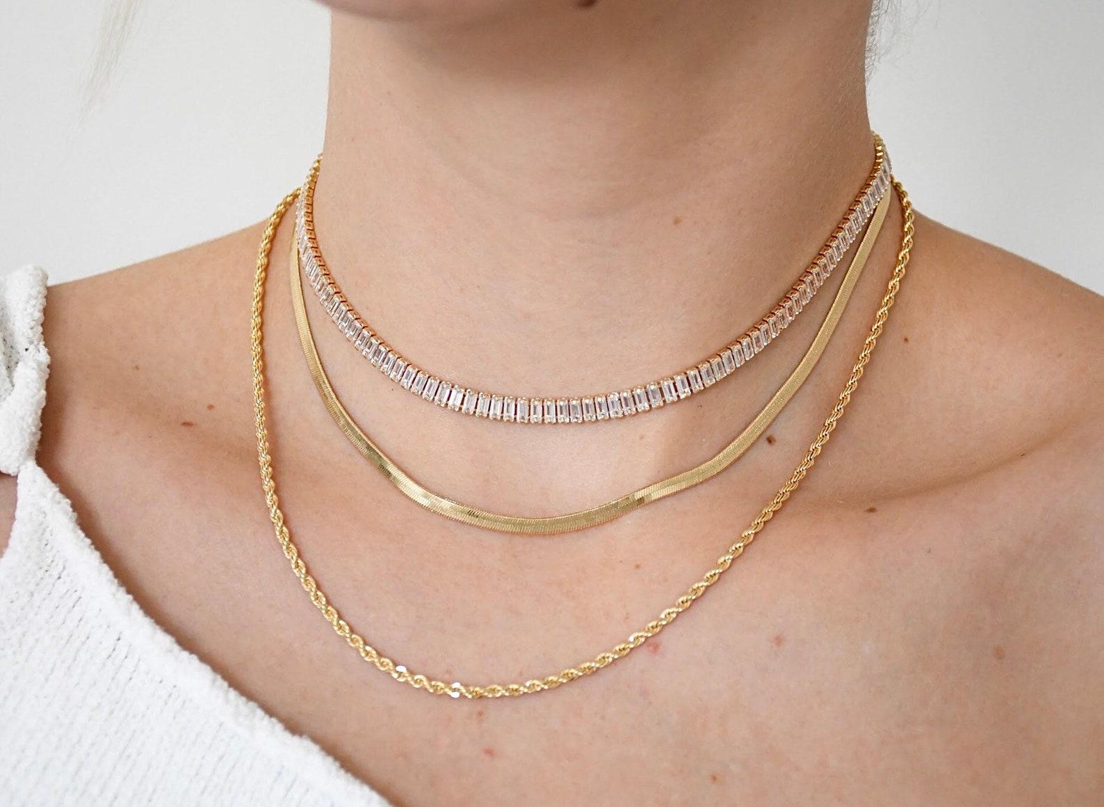 NEW COLLECTION Skinny Rope Chain 18 Gold Rope - Etsy