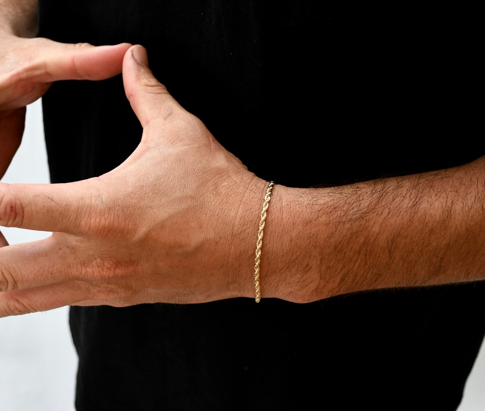 Gold Rope Bracelet Skinny Rope Bracelets 3mm Gold Rope - Etsy