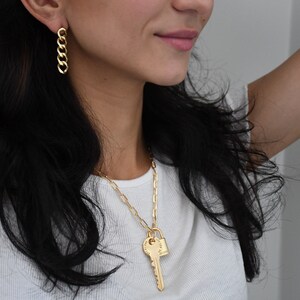 Lock and Key Necklace | Gold Lock | Gold Key Necklace | Gold Key | Lock ...