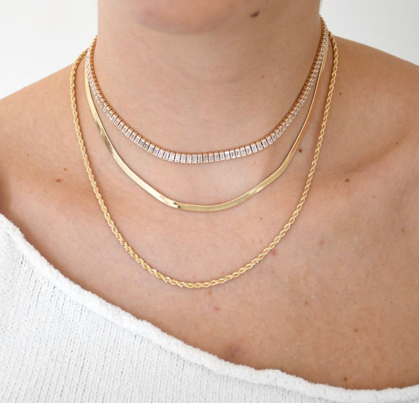 NEW COLLECTION Skinny Rope Chain 18 Gold Rope - Etsy