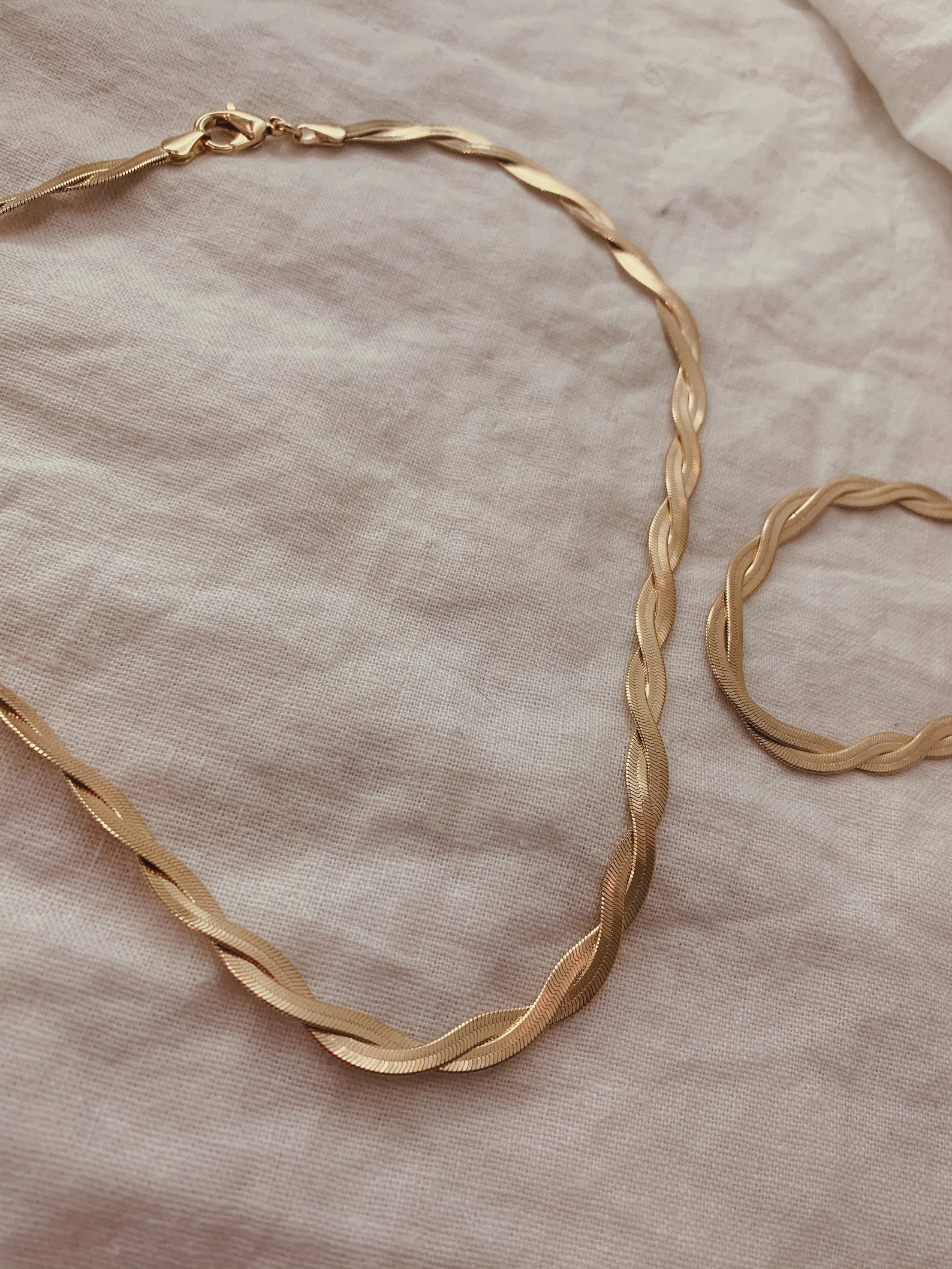 Double Herringbone Chain Gold Herringbone Set Herringbone - Etsy