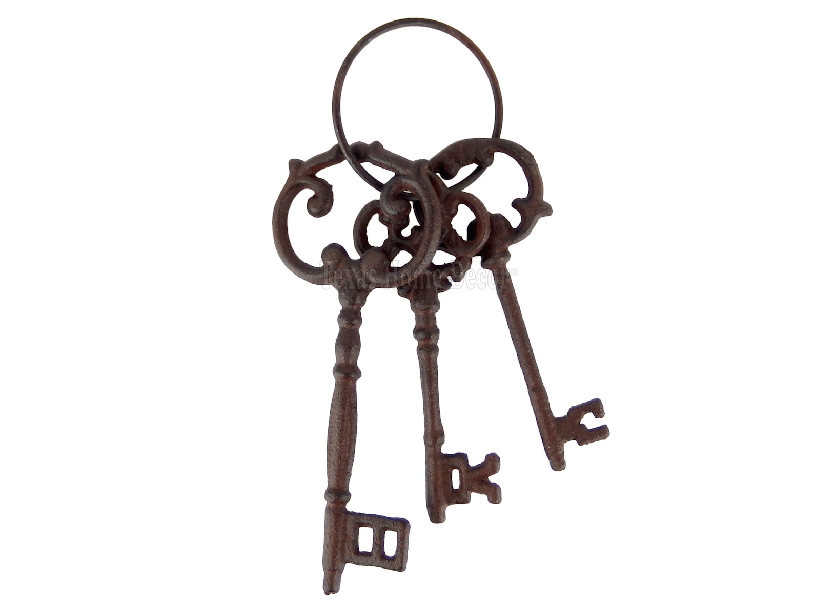 Large Cast Iron Jail Keys Ring House Rustic Western Prison Key Etsy