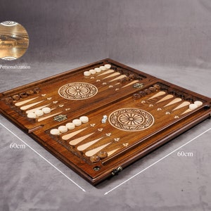 Handmade Wooden Backgammon Set - Ornament Flake Armenian Handcraft - Etsy