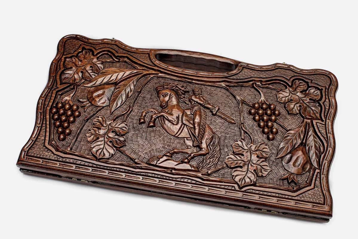 Armenian Handmade Wooden Backgammon Sasuntsi Davit nardi - Etsy