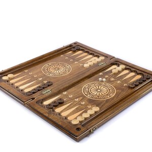 Wooden Handmade Backgammon Board - Peafowl | Professional Hand Carving ...