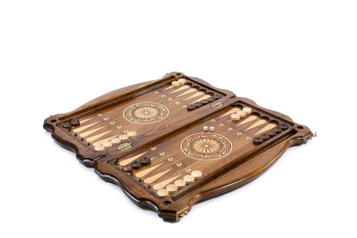 Handmade Wooden Backgammon Board the Scorpion Gifts for - Etsy