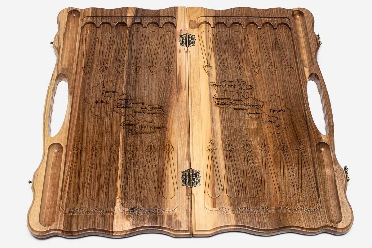 Armenian Handmade Wooden Backgammon Armenian History nardi - Etsy