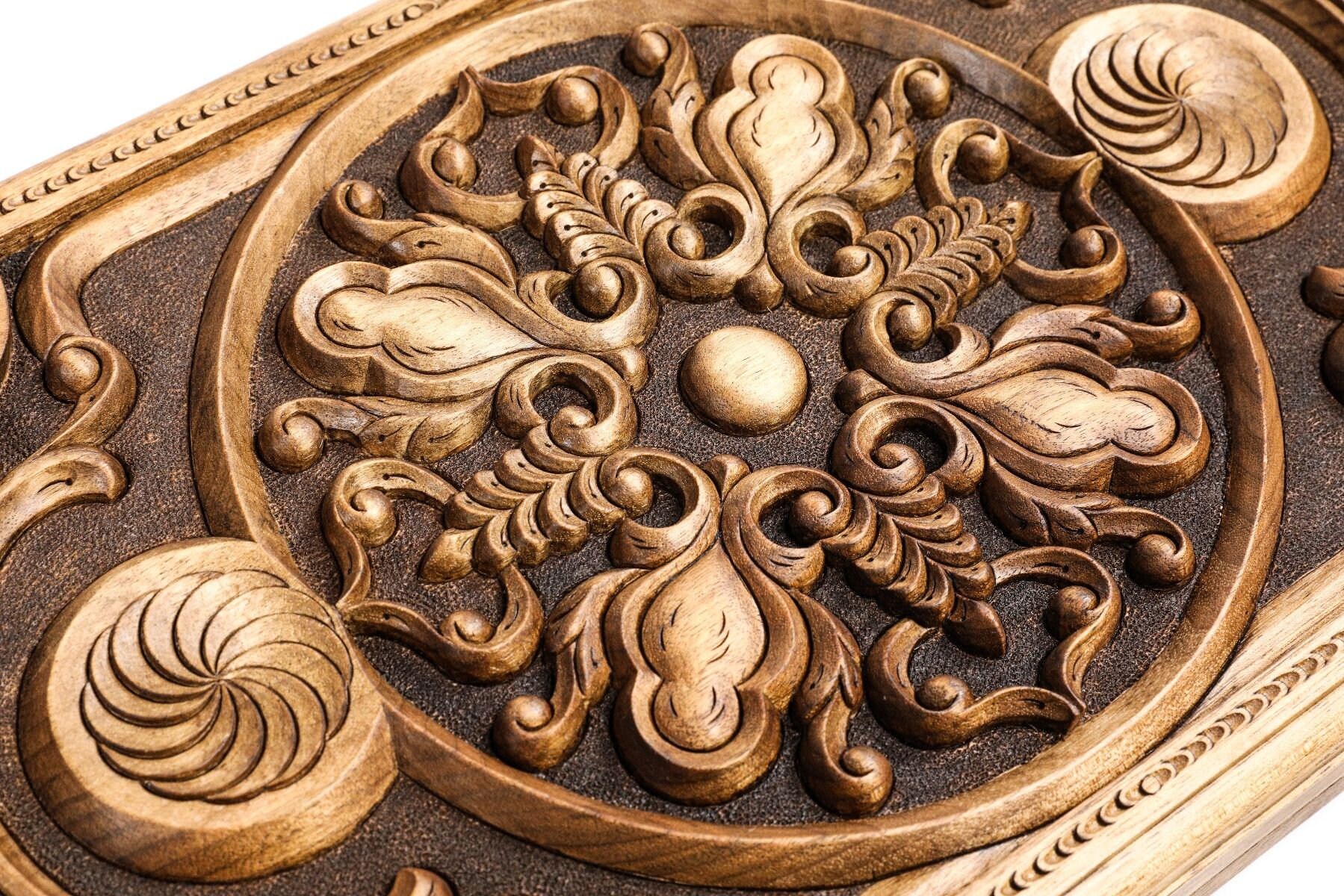 Handmade Walnut Wooden Backgammon ornaments Gift for Mens - Etsy