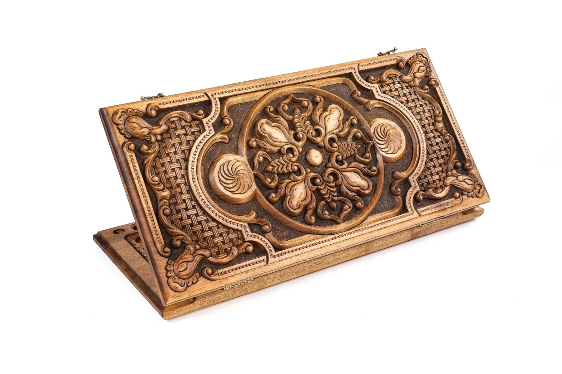 Handmade Walnut Wooden Backgammon Ornaments Gift for Mens | Etsy