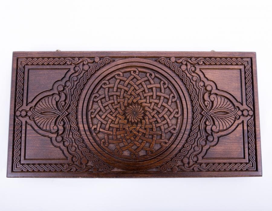 Armenian Handmade Wooden Backgammon Awesome Ornament NARDI - Etsy