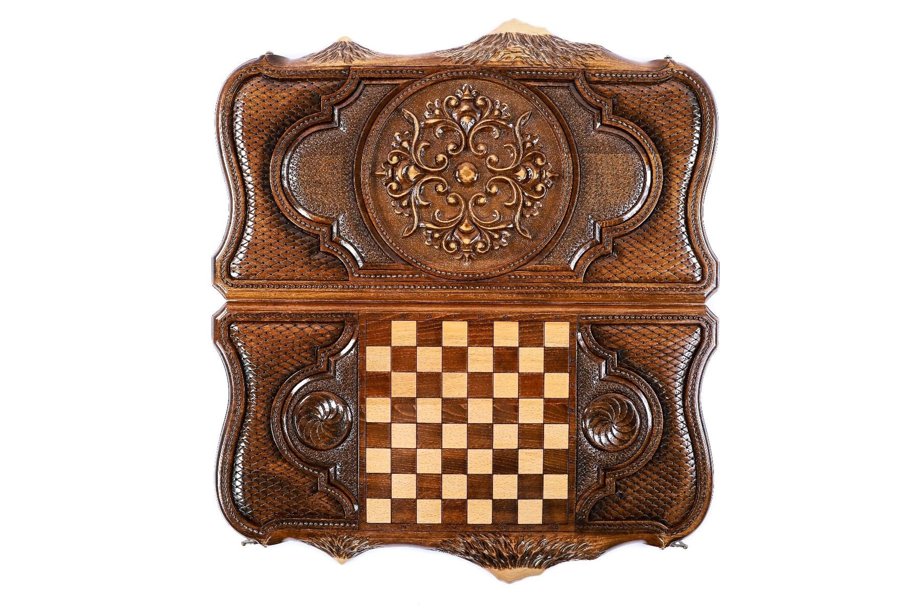 Handmade Wooden Backgammon Board Armenian Ornament Sign With | Etsy