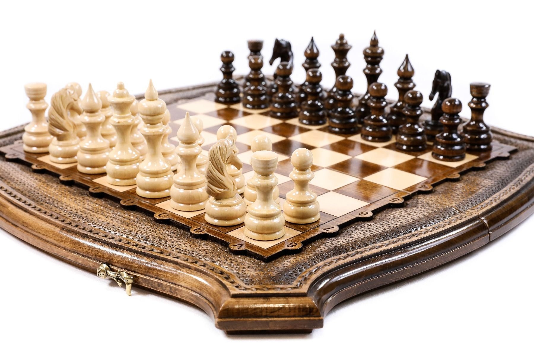 Handmade Chess and Backgammon Board Set - Etsy