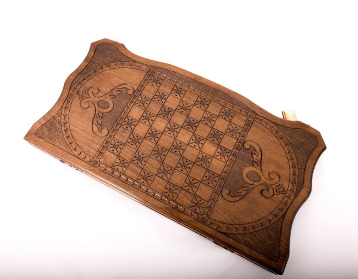 Armenian Handmade Wooden Backgammon Temple of Garni NARDI - Etsy