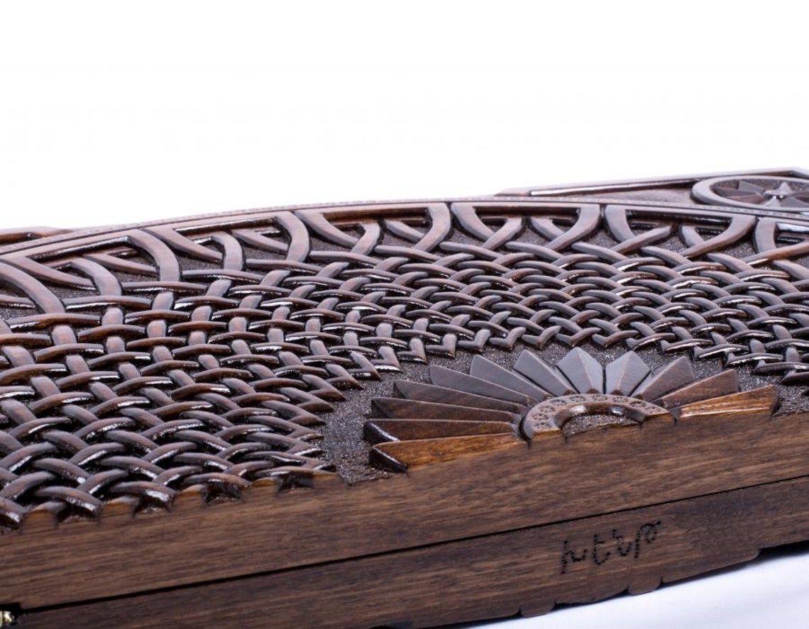 Armenian Handmade Wooden Backgammon Ornament NARDI НАРДЫ - Etsy
