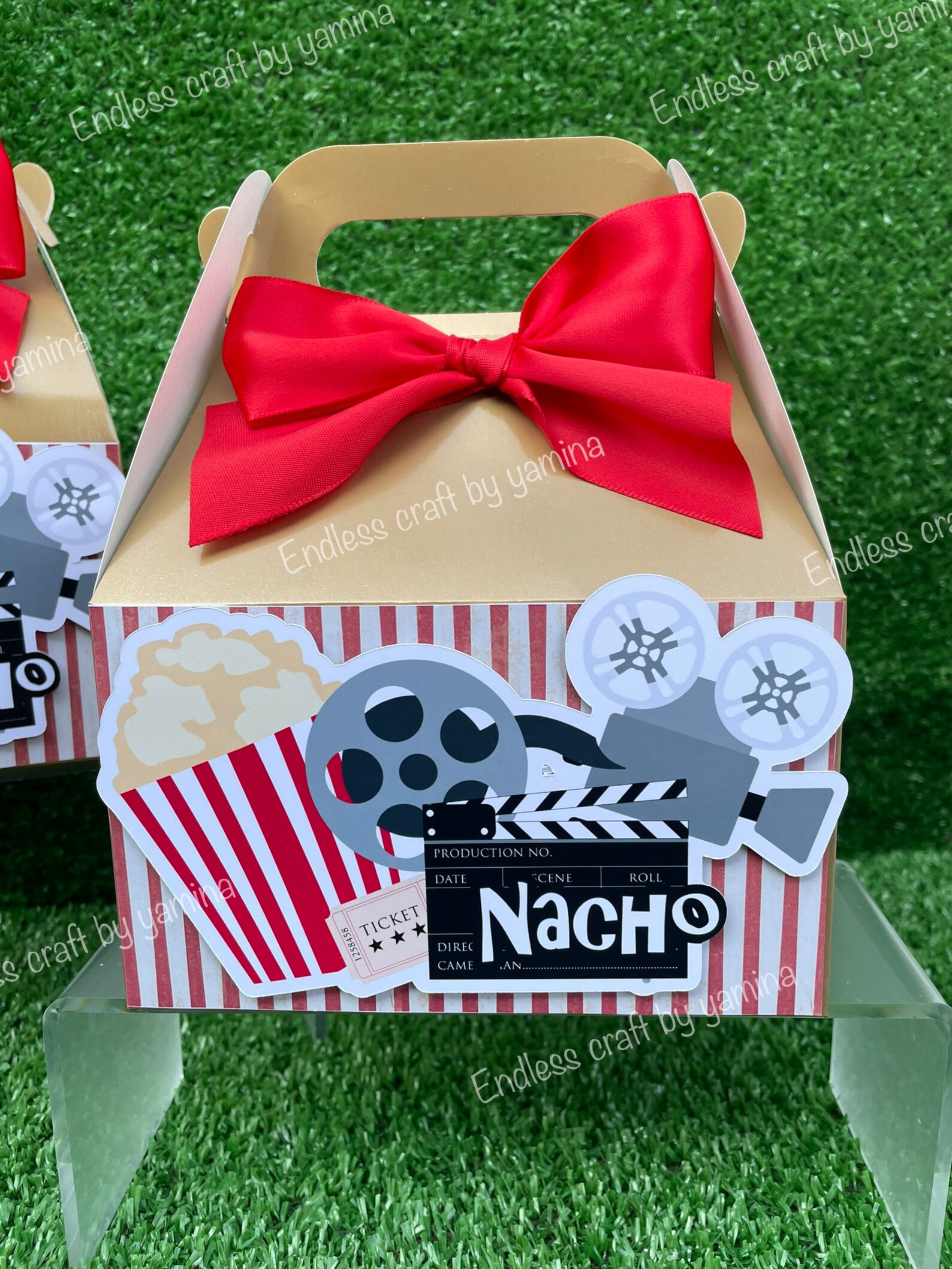 Cinema Candy Box, Favor Gabble Box With Shiny Letters Any Theme Can Be ...