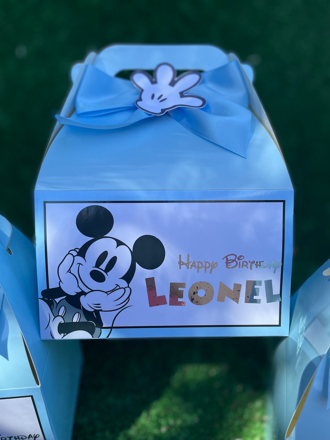 Mickey Blue Favor Box or Gable Box, Any Theme Can Be Done. - Etsy