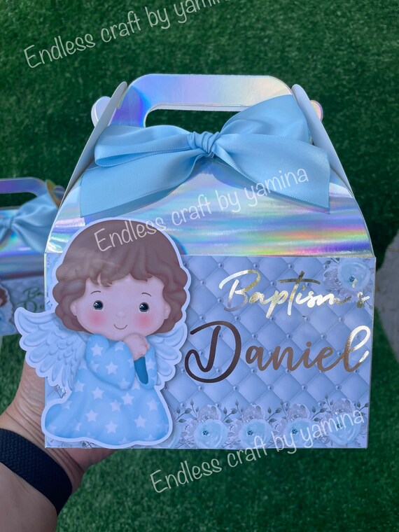 Bautizo Candy Box Favor Gabble Box With Foil Letters Any - Etsy