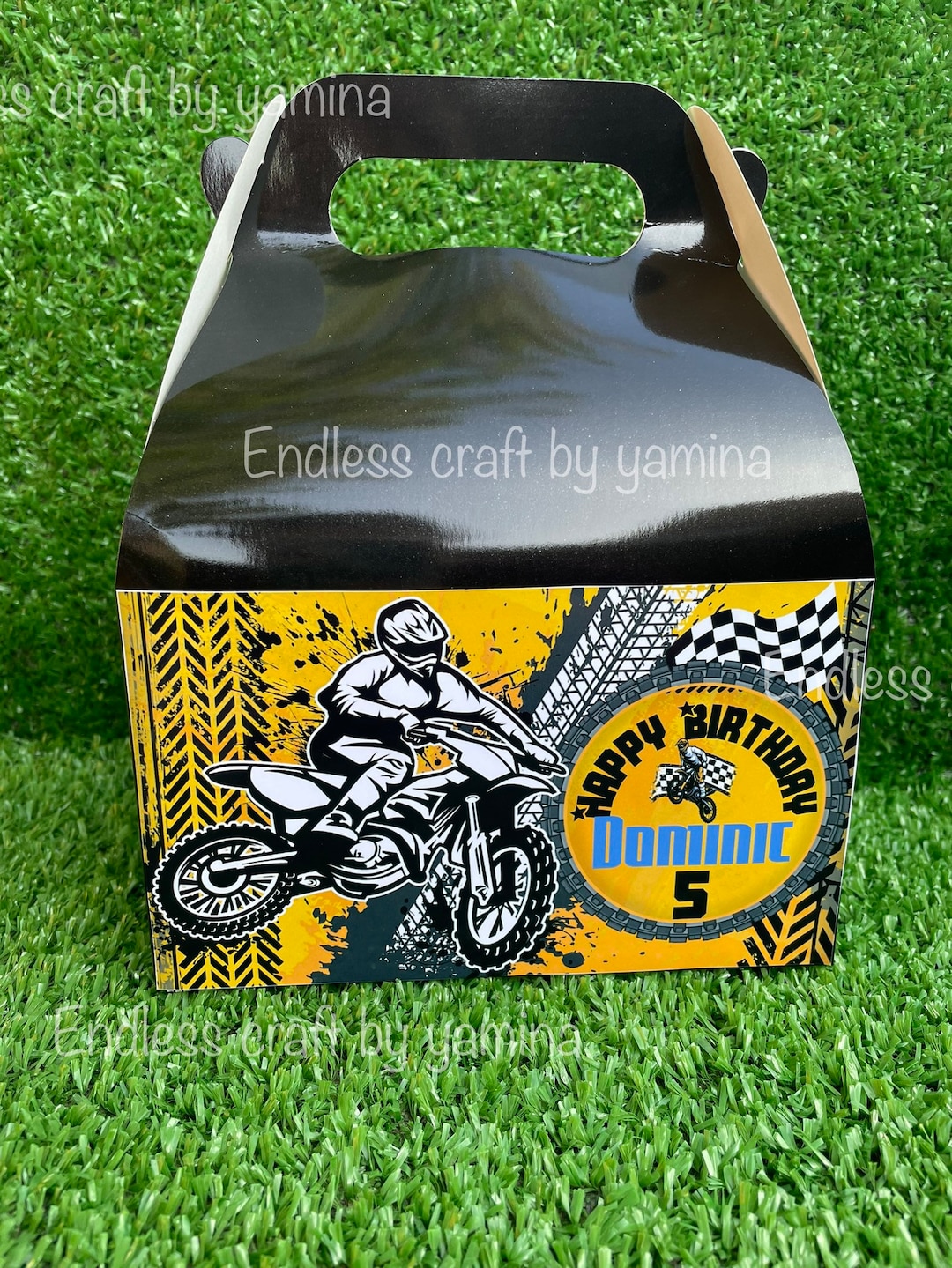 Motocross-2 Candy Box, Gabble Box or Favor Box. - Etsy