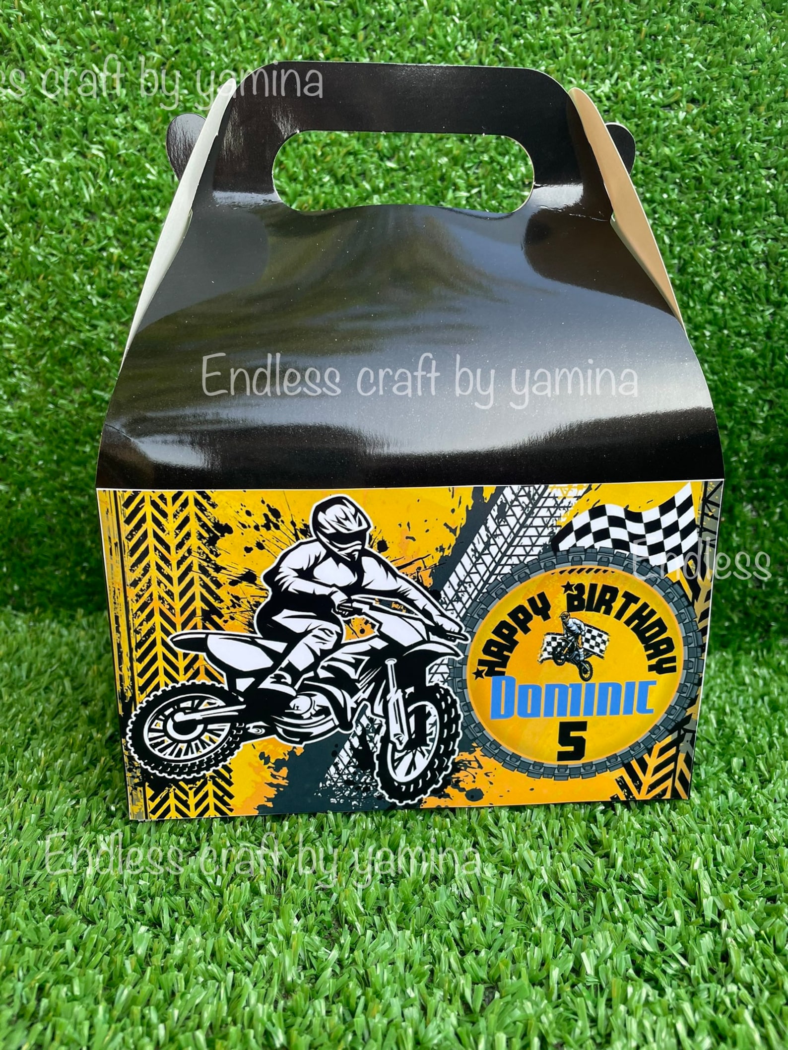 Motocross-2 Candy Box, Gabble Box or Favor Box. - Etsy
