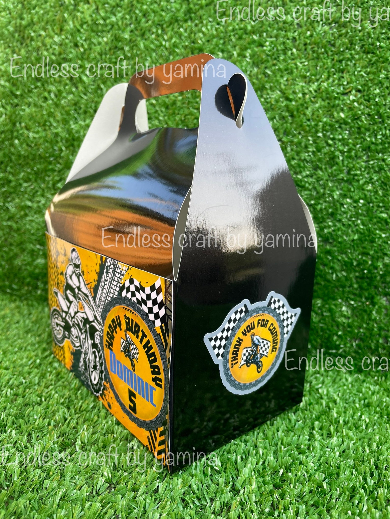 Motocross-2 Candy Box, Gabble Box or Favor Box. - Etsy