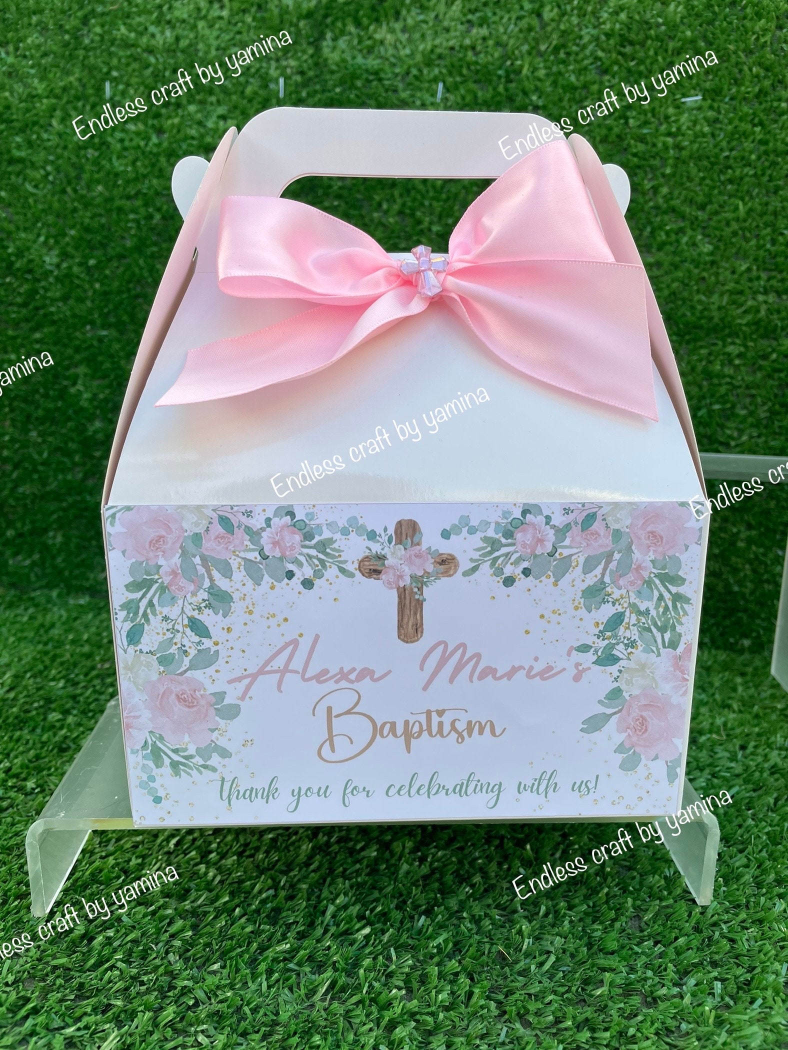 Baptism Flowers Favor Box or Gable Box, Any Theme Can Be Done. - Etsy