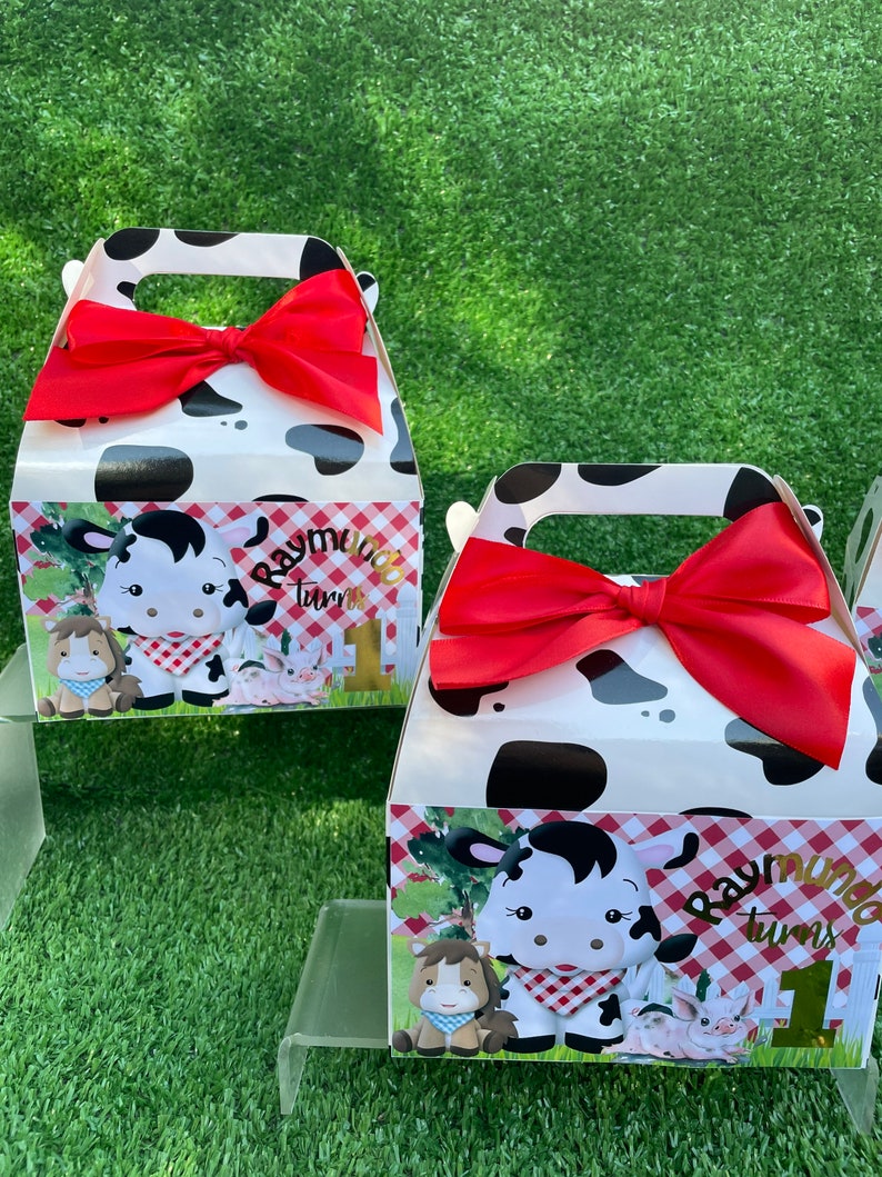 Little Cow, Favor Gabble Box, Any Theme Can Be Done. - Etsy