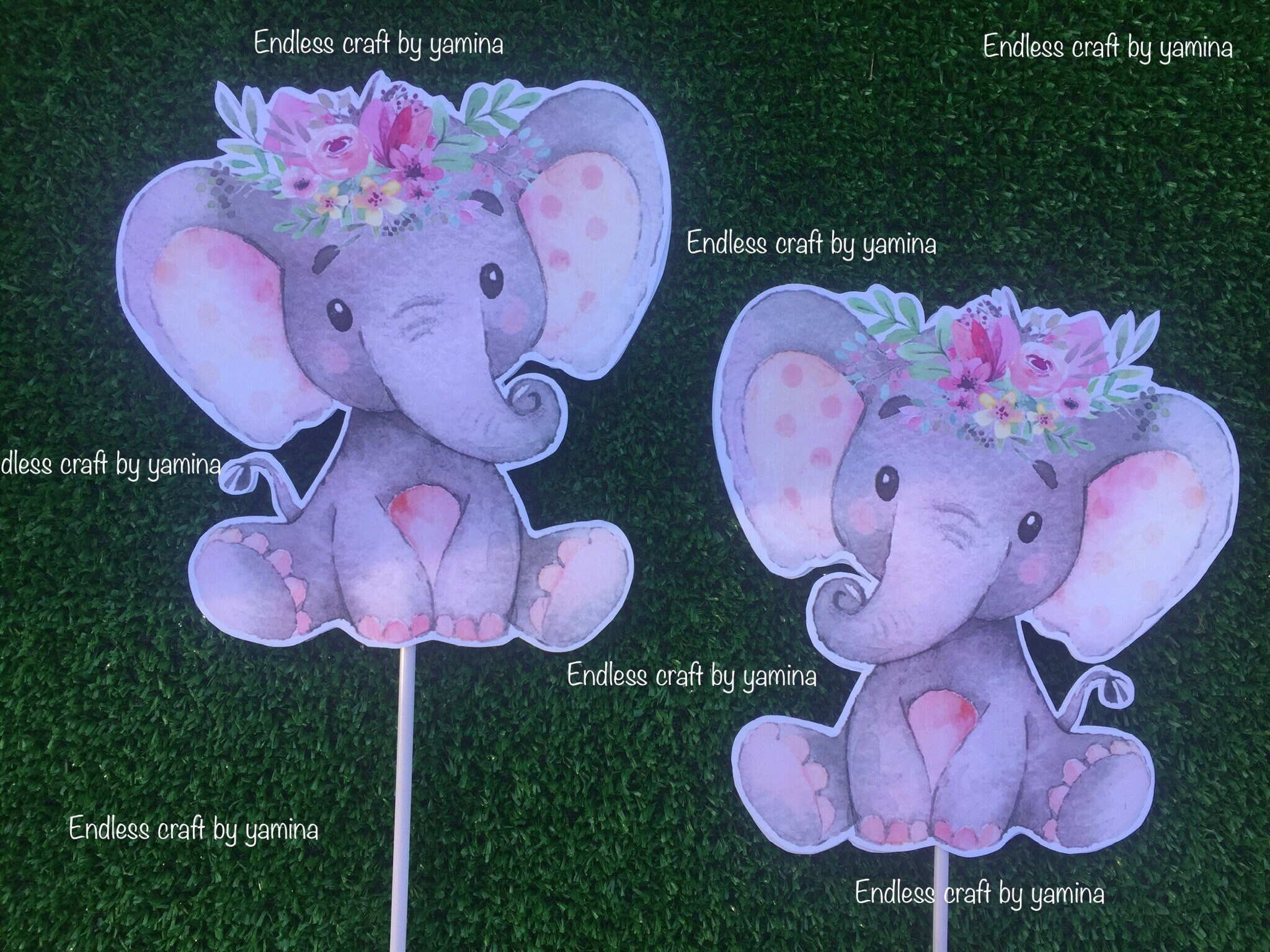 Elephant Decorative Stick Girl or Boy. | Etsy