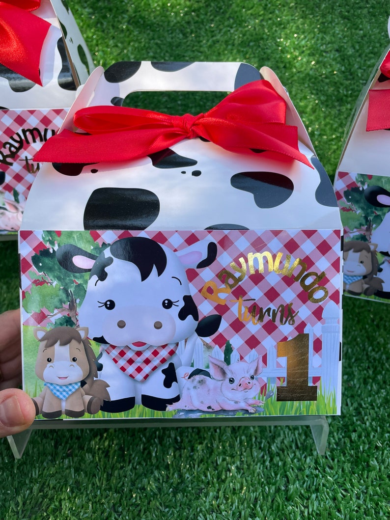 Little Cow, Favor Gabble Box, Any Theme Can Be Done. - Etsy